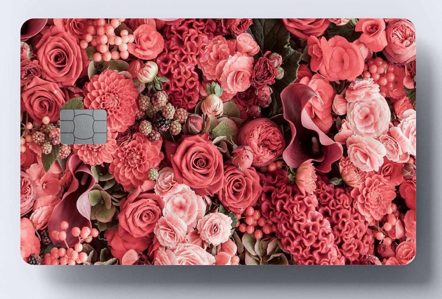 Amazon.com: WORKIRAN Flowers Card Sticker | Key, Debit, Credit Card ...