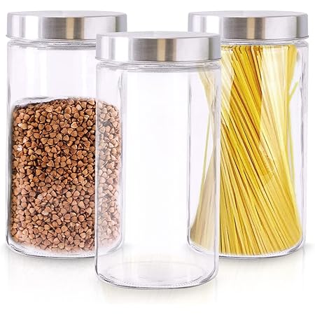 Amazon.com: STACK UP Transparent Food Storage Canister - Safe Clear ...