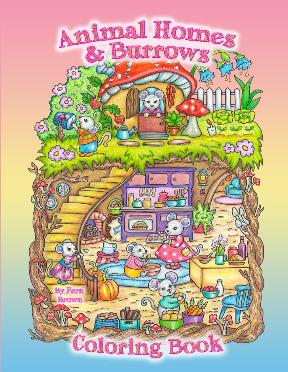 Amazon.com: Animal Homes & Burrows Coloring Book: 9781945689246: Brown ...