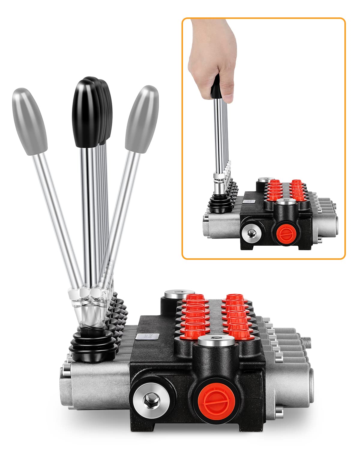 Snapklik.com : Hydraulic Flow Control Valve 7 Spool 15 GPM G Ports ...