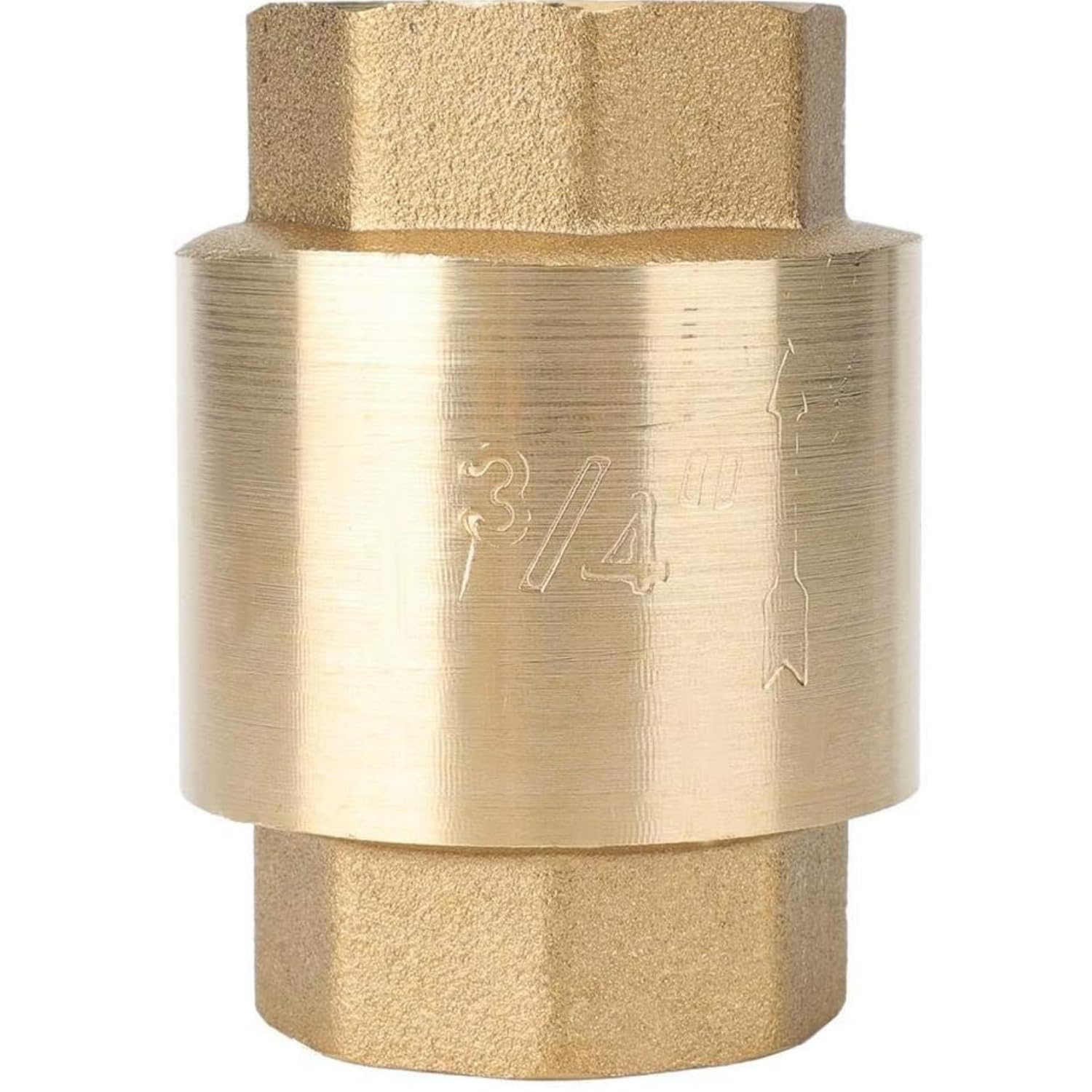 Brass Check Valve 3/4" Female Thread Check Valve Brass in-Line Check ...