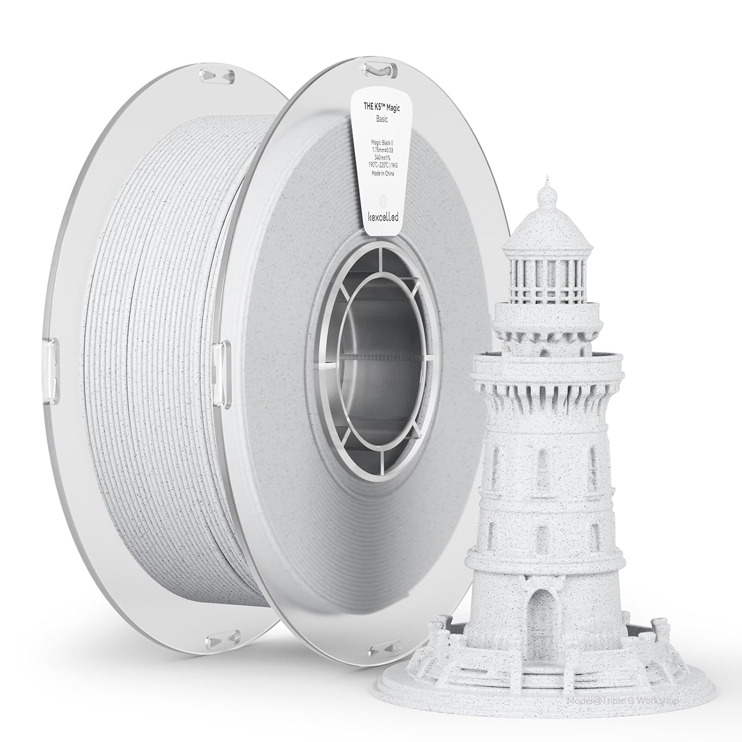 kexcelled PLA Rock Filament, Marble Granite Texture, 3D Printing ...