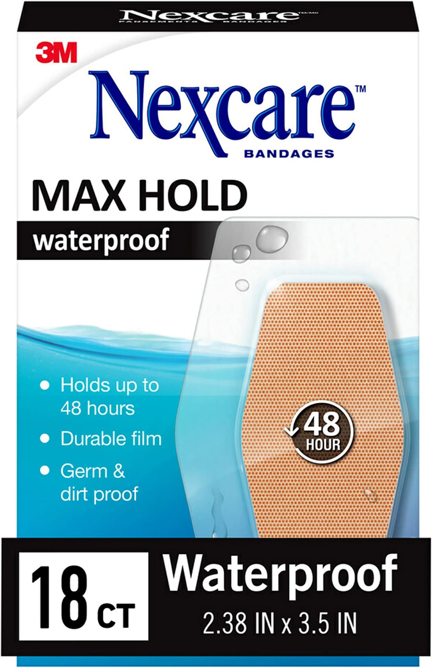 Amazon.com: Nexcare Active Bandages, Extra Cushion, Knee & Elbow, 8 ct ...