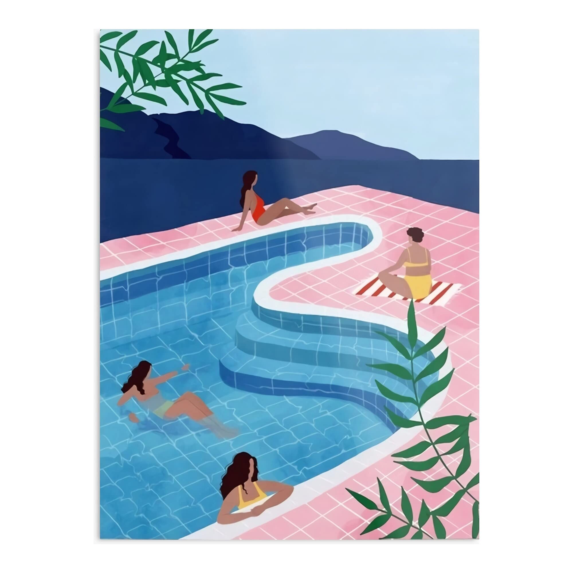 Buy Pool Ladies | David Hockney s Vintage Room Decor | s For Room ...