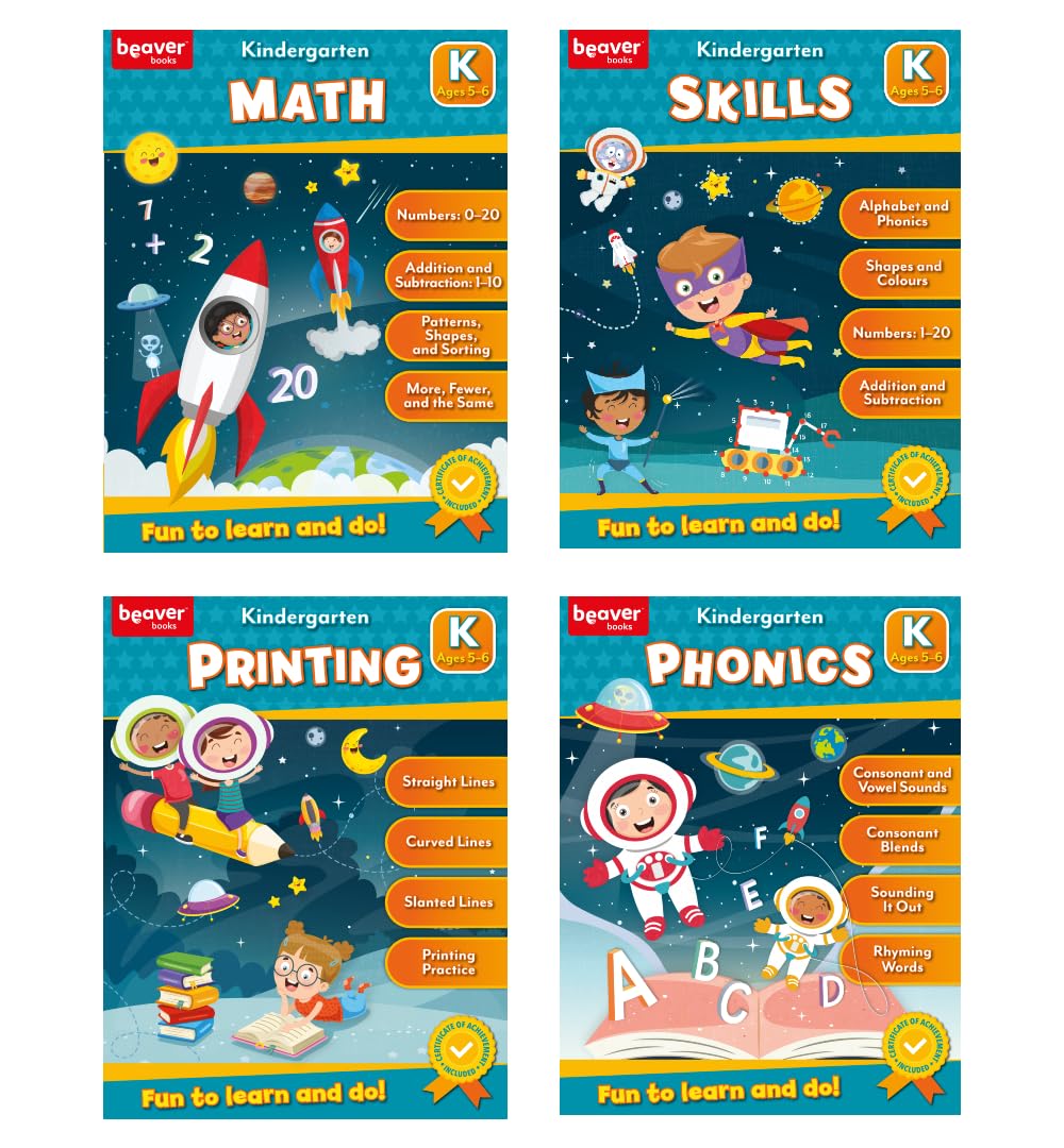 Snapklik.com : Head Start Workbooks For Kids Ages 5-6, Fun Kindergarten Workbooks For Learning ...