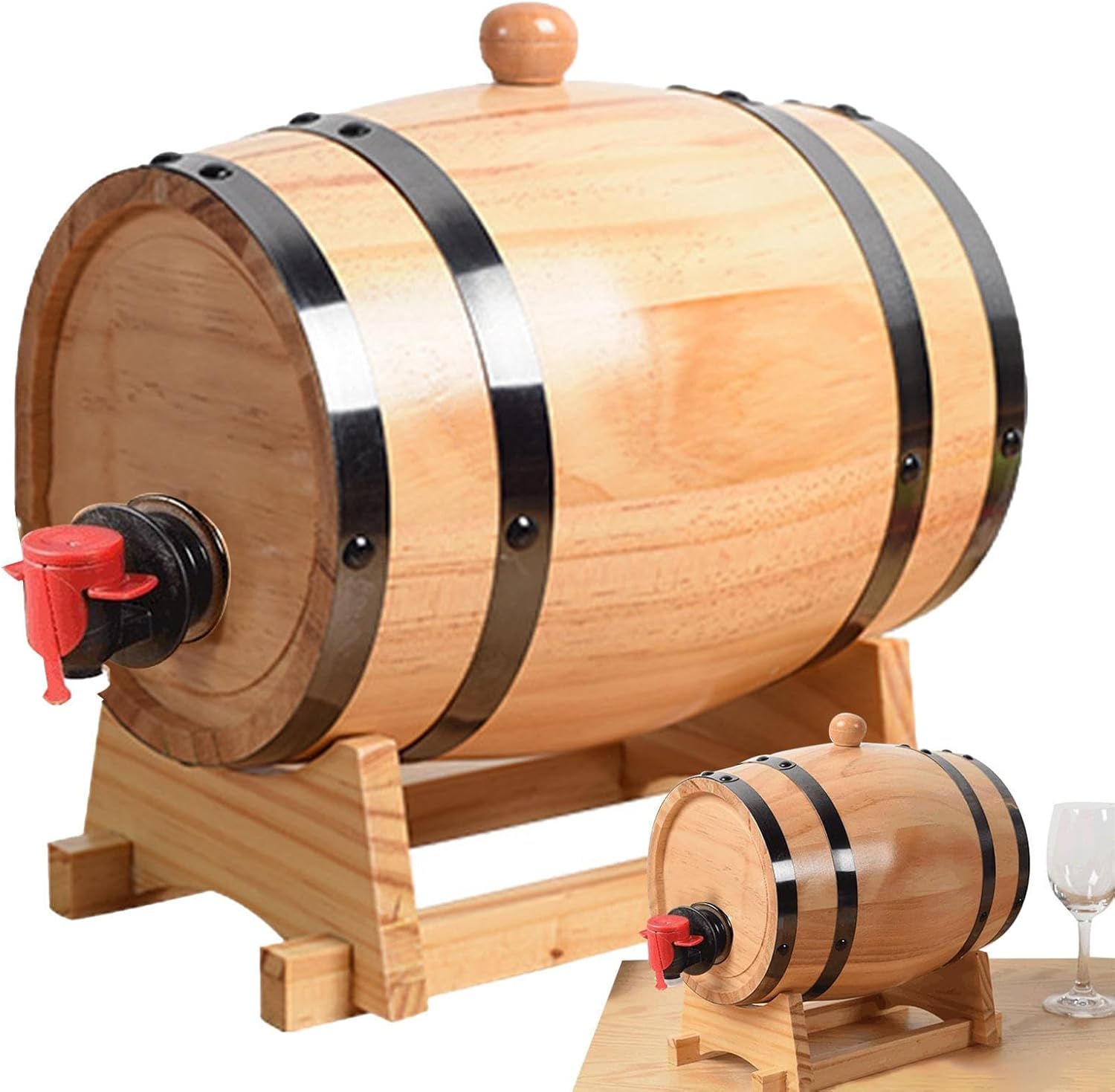 Amazon.com: Wooden Whiskey Barrel - Liquors Whiskey Dispenser, Vintage ...