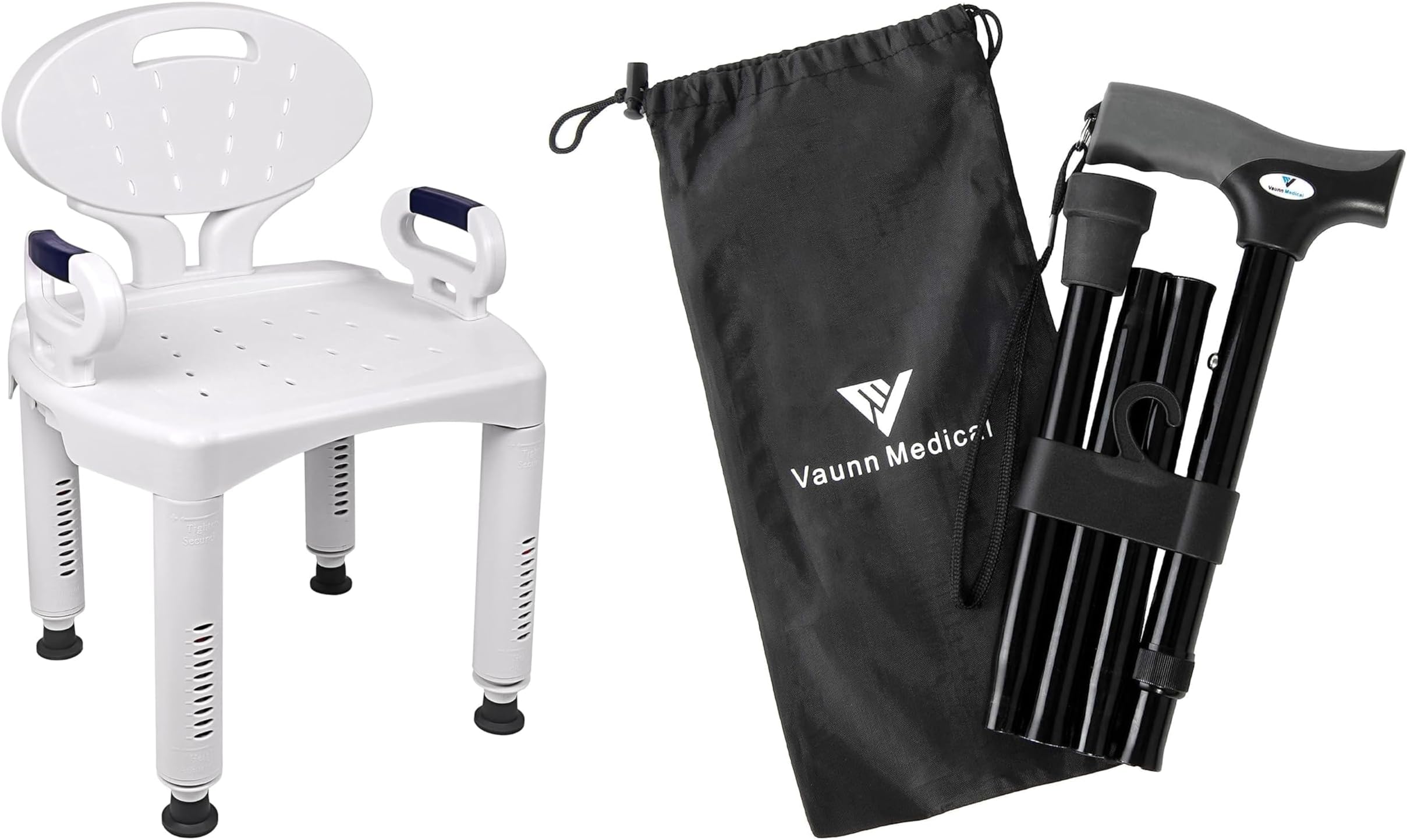 Amazon.com: FSA/HSA Eligible Vaunn Medical Wide Shower Chair with Arms ...