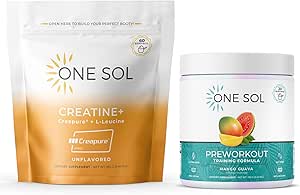 Amazon.com: One Sol Creatine & Pre-Workout Bundle for Women: Boost Lean ...