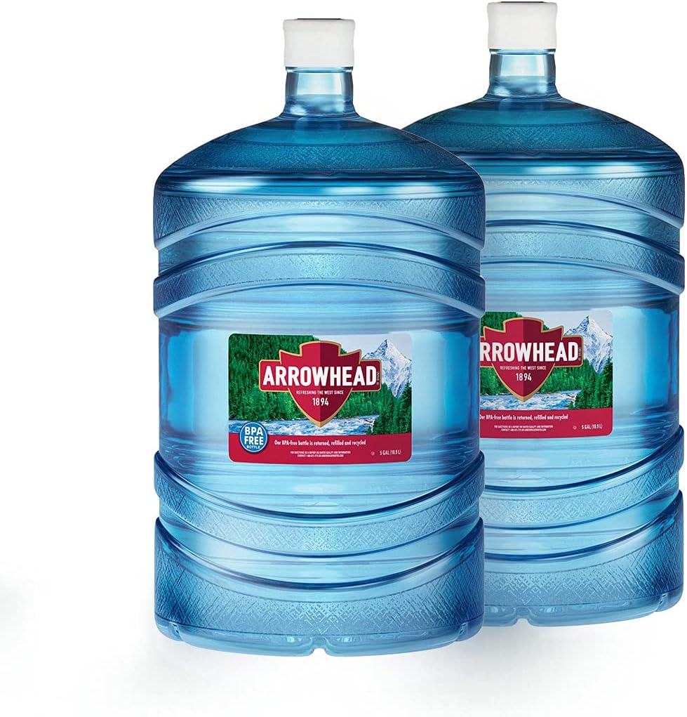 Amazon.com: Arrowhead Spring Water - Two Bottle Bundle (5-Gallons each ...
