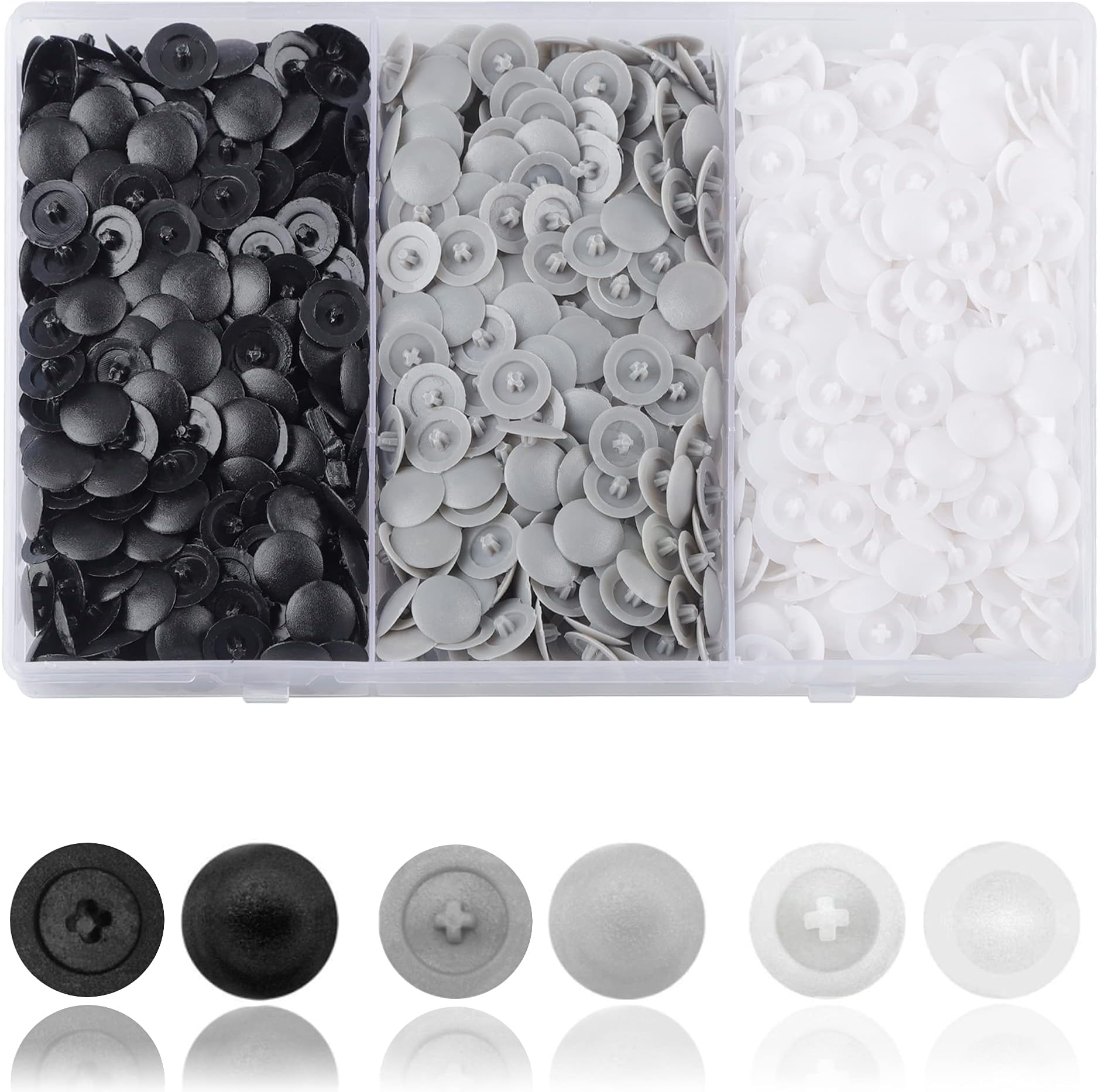 YIXISI 240 Pièces Bouchon à Vis en Plastique, Cache Vis à Charnière ...