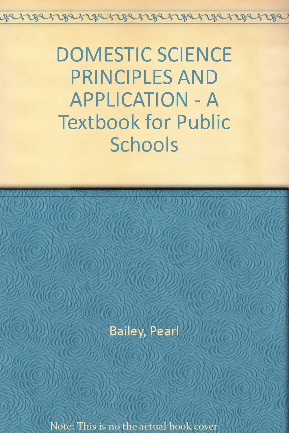 DOMESTIC SCIENCE PRINCIPLES AND APPLICATION - A Textbook for Public ...