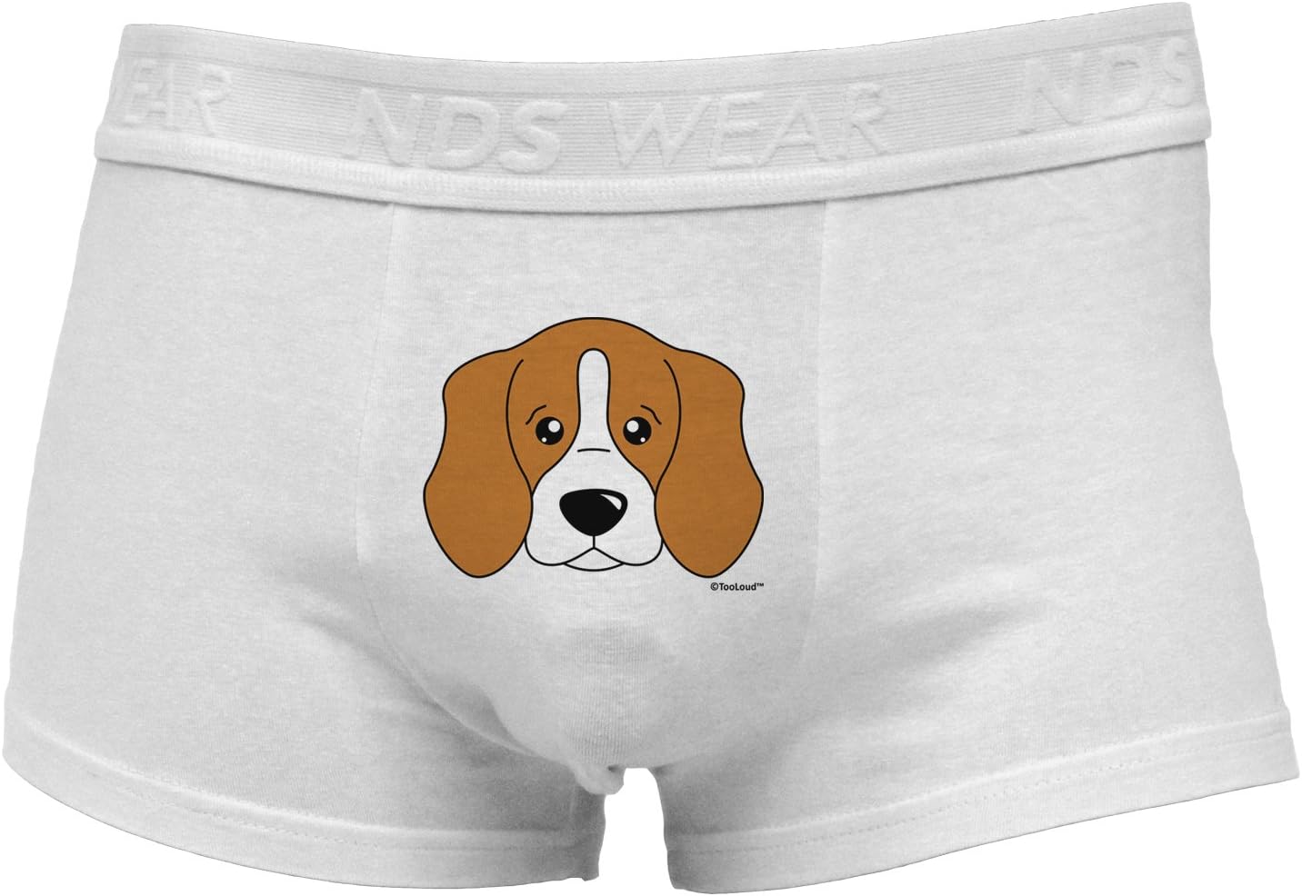 NDS Wear Cute Beagle DogMens Cotton Trunk Underwear White - XL at ...