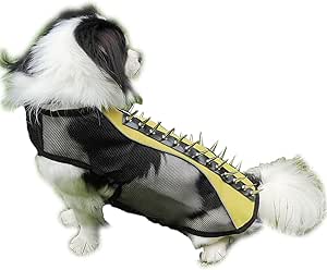 Amazon.com : Spike Reflective Summer Dog Jacket with Spikes - Mesh ...