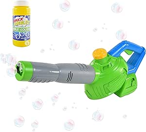 Amazon.com: Maxx Bubbles Toy Bubble Leaf Blower with Refill Solution – Bubble Toys for Boys and ...