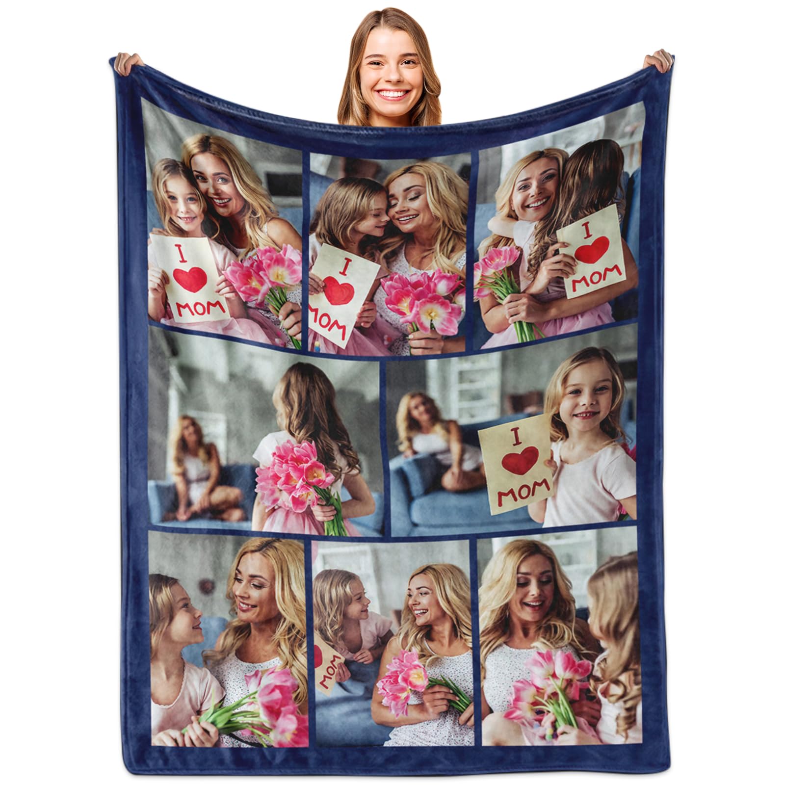 Amazon.com: Yoke Style Custom Blanket with Picture, Customized Throw ...