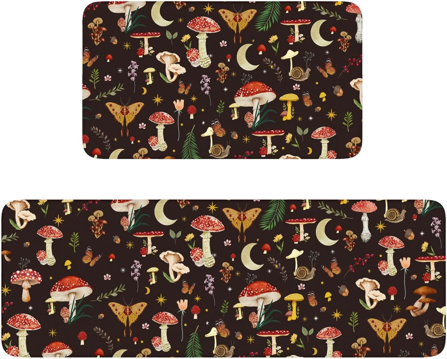 Amazon.com: Serwrsw Colorful Vintage Nautical Kitchen Rugs Sets of 2 ...