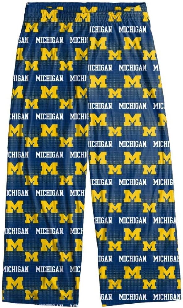 Michigan Wolverines Men's Scatter Pattern Pajama Lounge Multi Color ...