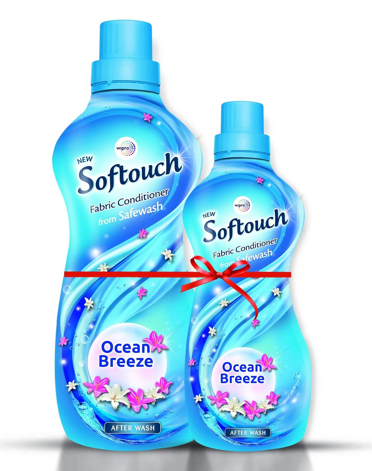 Softouch Ocean Breeze Fabric Conditioner by Wipro, 860ml + 400ml Free ...