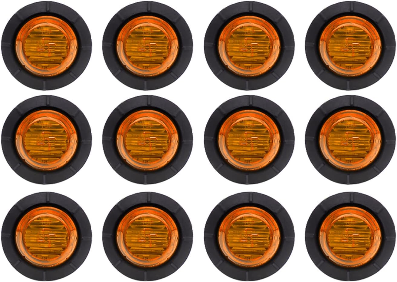 Amazon.com: Maxxima M09400Y Amber 1-1/4" Round LED Clearance Marker ...