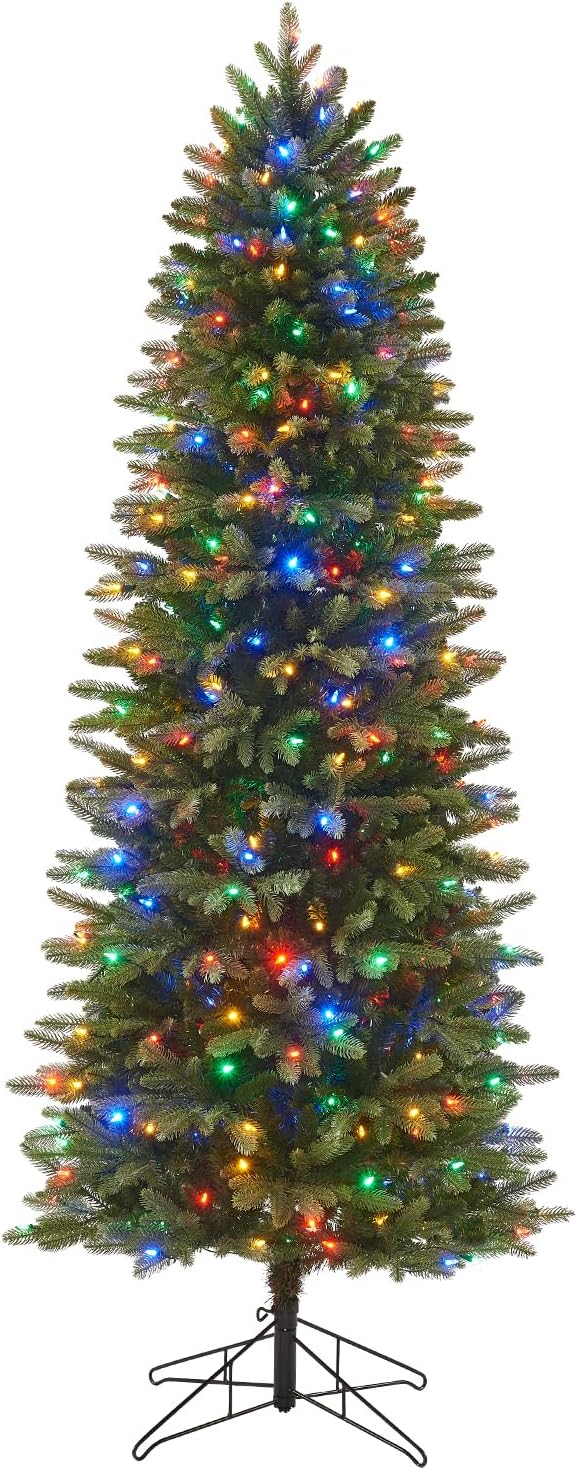 Amazon.com: Honeywell 7 ft Pre-Lit Artificial Christmas Tree, Regal Fir ...