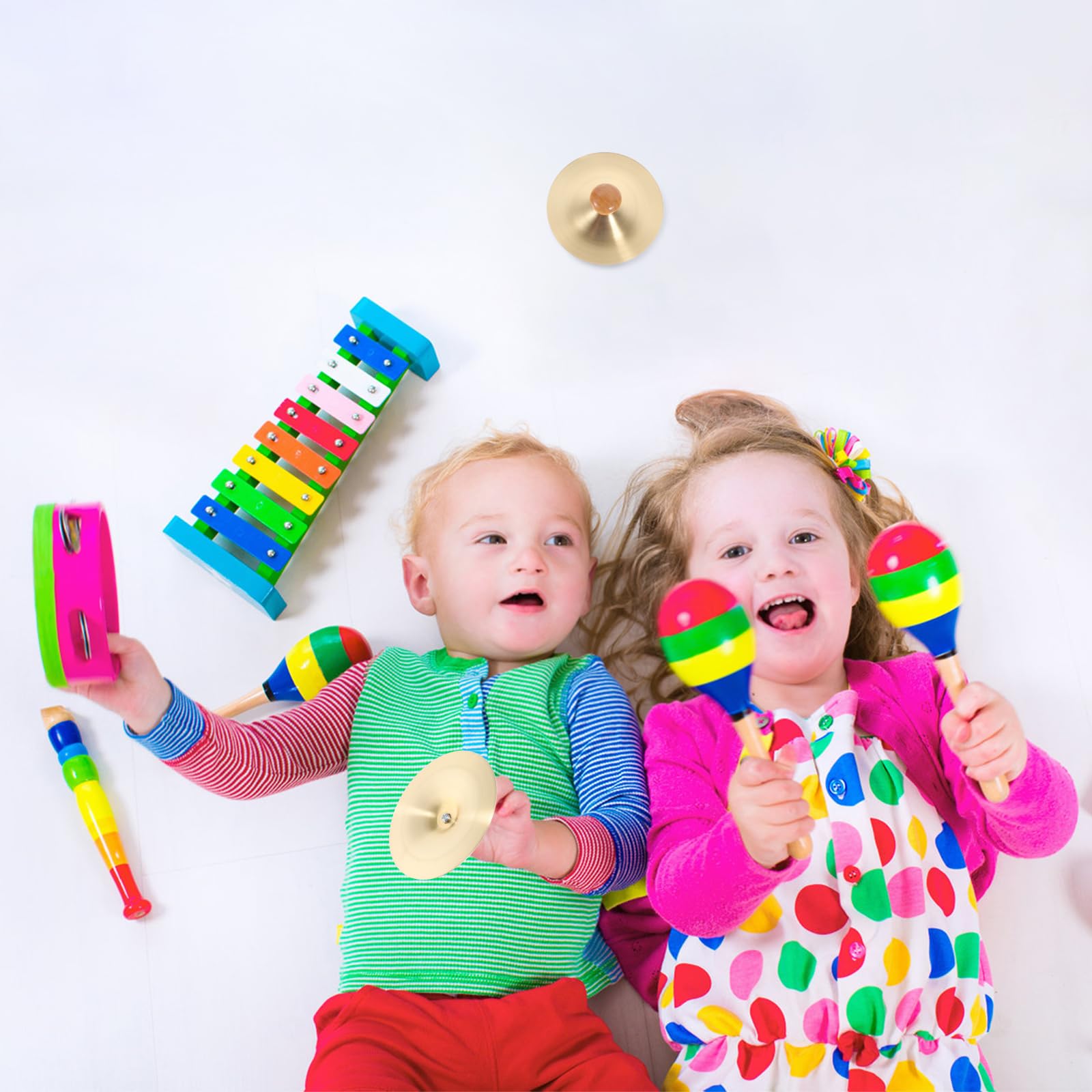 Snapklik.com : VICASKY 2Pcs Hand Cymbals, Small Marching Cymbal Copper ...