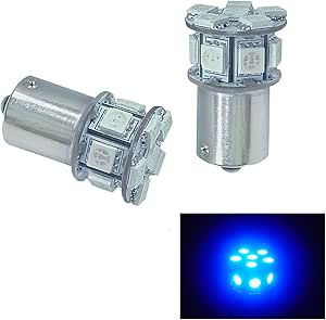 Amazon.com: PA LED 2PCS 13SMD 1156 BAU15S Blue Auto LED Bulb 12V for ...