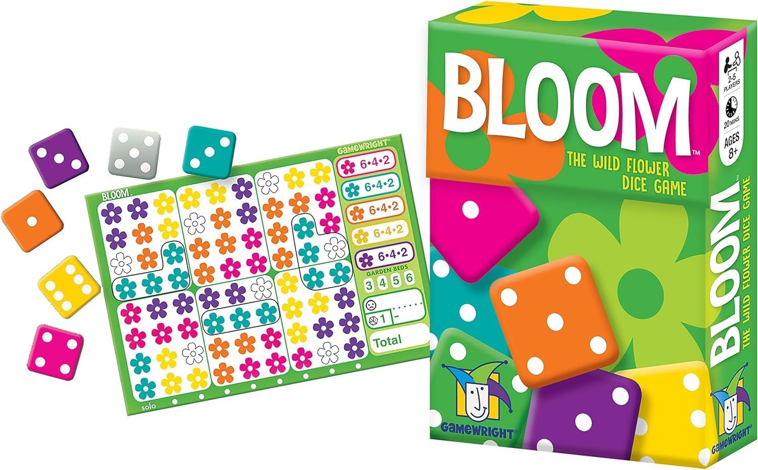 Amazon.com: Gamewright - Bloom - The Colorful Wild Flower Roll and ...