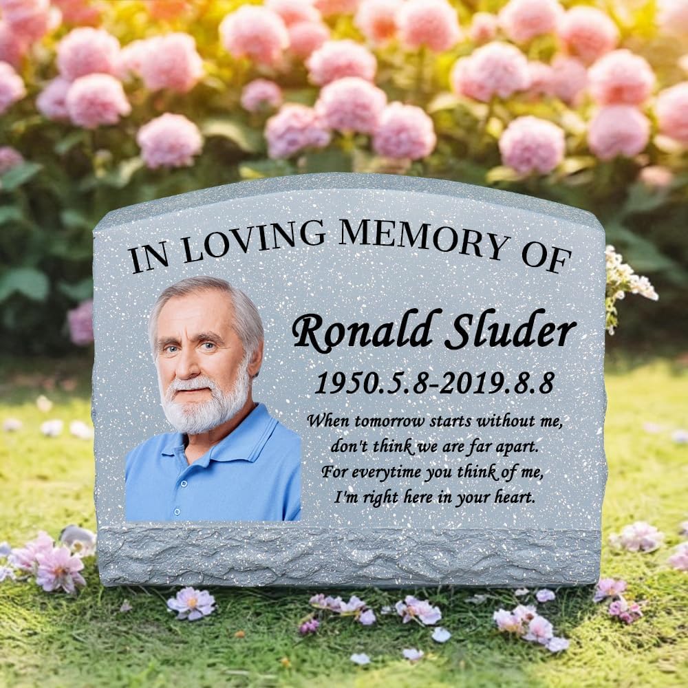 Amazon.com: CUDMORERBE Personalized Garden Memorial Stones for Loved ...