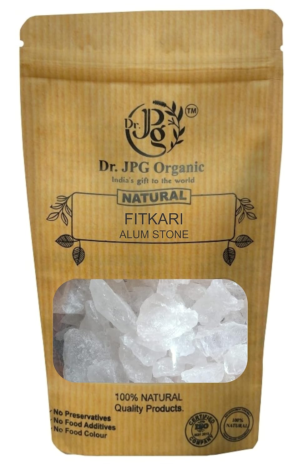 Buy Dr. JPG Pure Phitakari/Fitakari Stone | 250g | Alum Stone | White ...