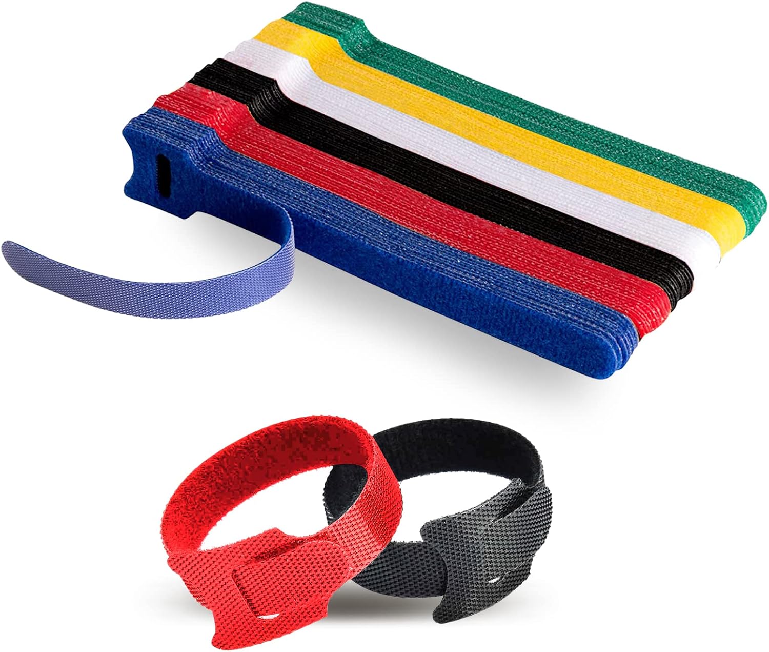 Amazon.com: 60PCS Fastening Cable Ties Reusable ，Cable Ties Reusable ...