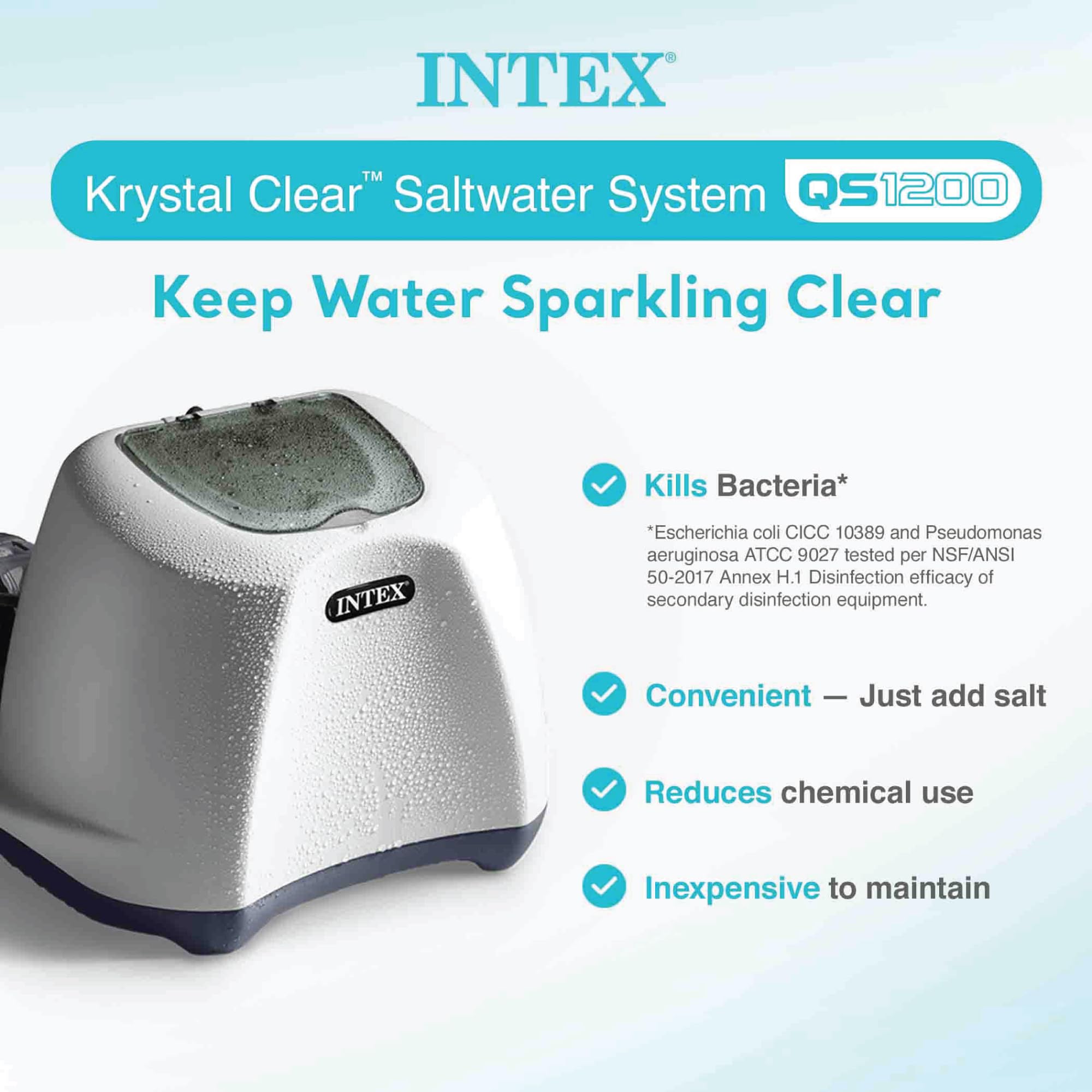 Snapklik.com : Intex 120 Volt Krystal Clear Salt Chlorine Generator ...