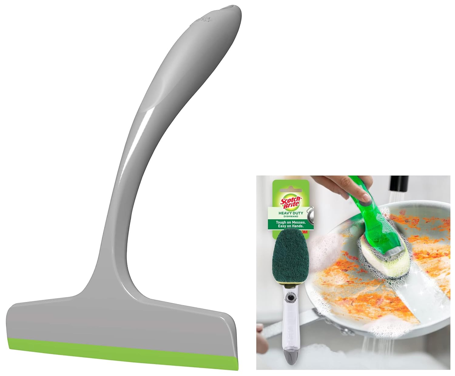 Scotch-Brite Plastic Kitchen Wiper (Grey) & Scotch Brite Soap ...