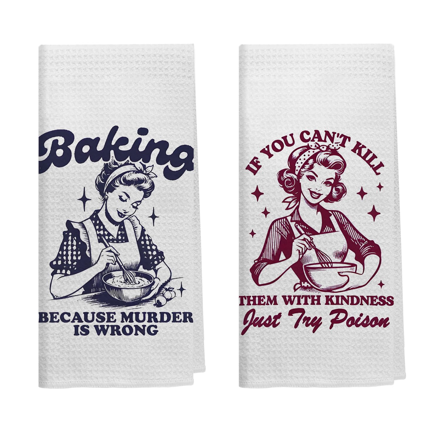 Amazon.com: Kemingni Funny Kitchen Towels Set of 2, Funny Kitchen Decor ...