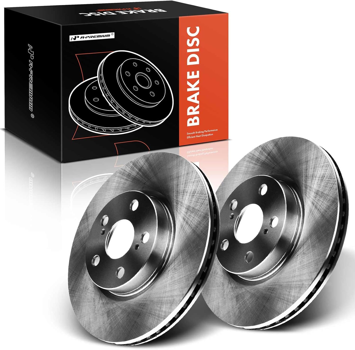 A-Premium Lot de 2 disques de frein à disque avant ventilés de 275 mm ...