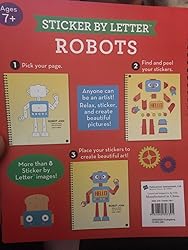 Brain Games - Sticker by Letter: Robots (Sticker Puzzles - Kids ...