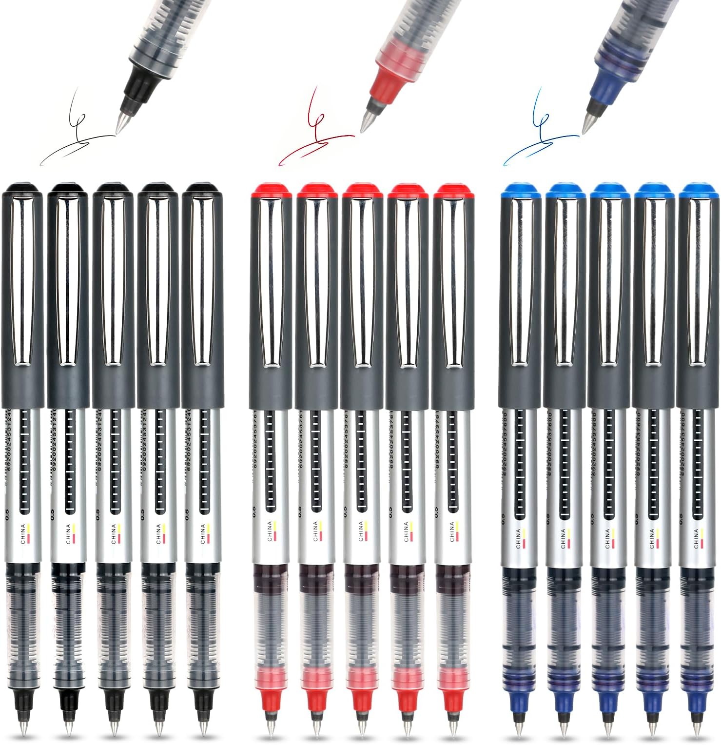TRUEIN Ink Pens for Drawing 0.5mm, 15 Roller Ball Pens fo Drawing ...