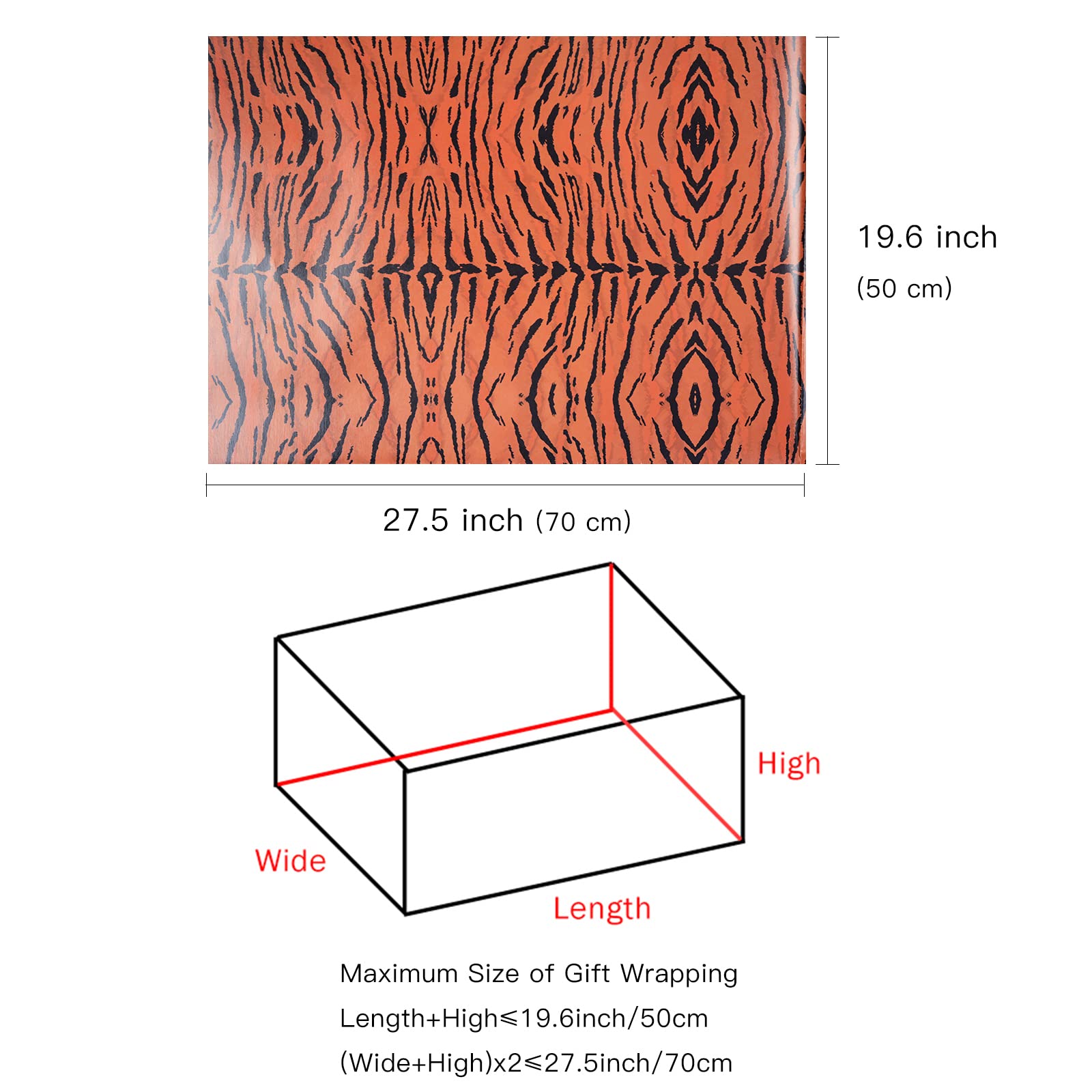 Snapklik.com : LeZakaa Animal Print Wrapping Paper Sheet - Leopard ...