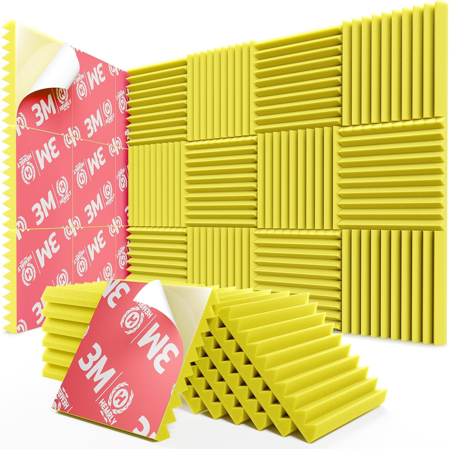 Amazon.com: 12 Pack Sound Proof Foam Panels for Walls,Self-Adhesive ...