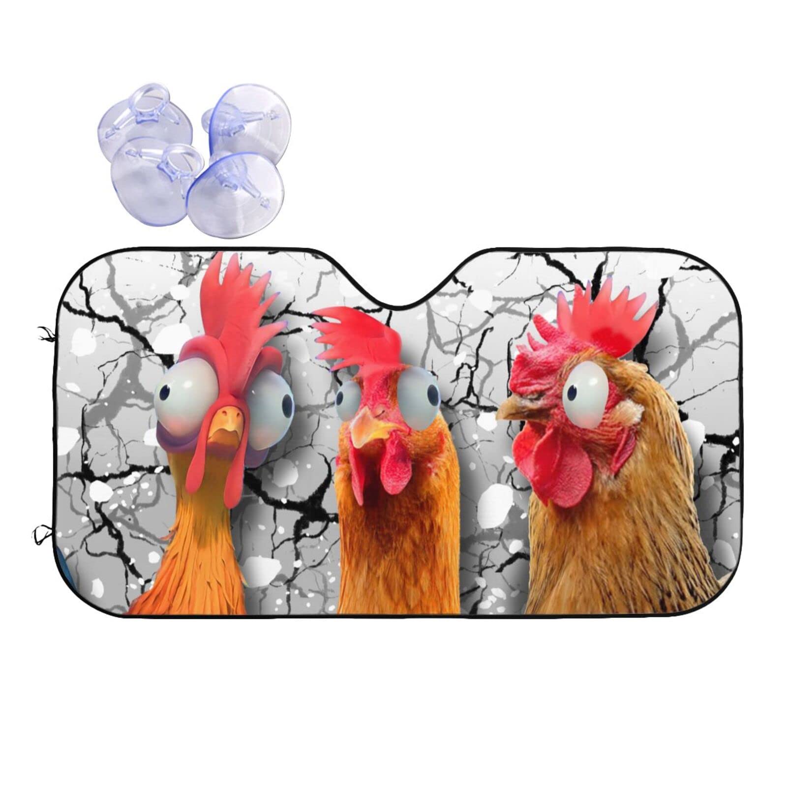 Amazon.com: Windshield Car Sunshade Funny Animal Windshield Sun Shade ...