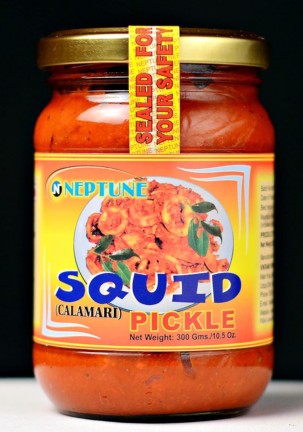 NEPTUNE Squid (Calamari) Pickle 300 gms. net : Amazon.in: Grocery ...