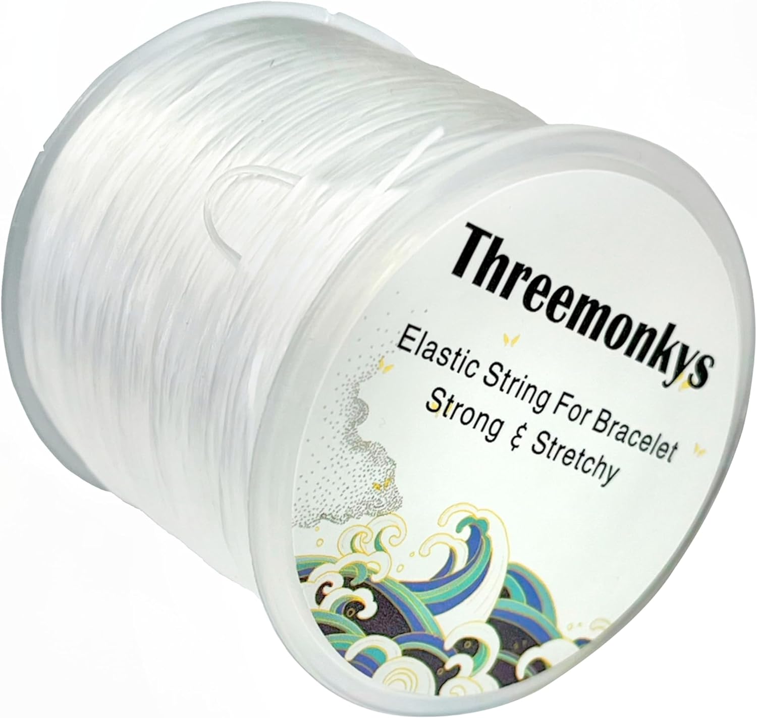 Amazon.com: Threemonkys Flat Elastic line 0.8 mm Elastic Bracelet Rope ...