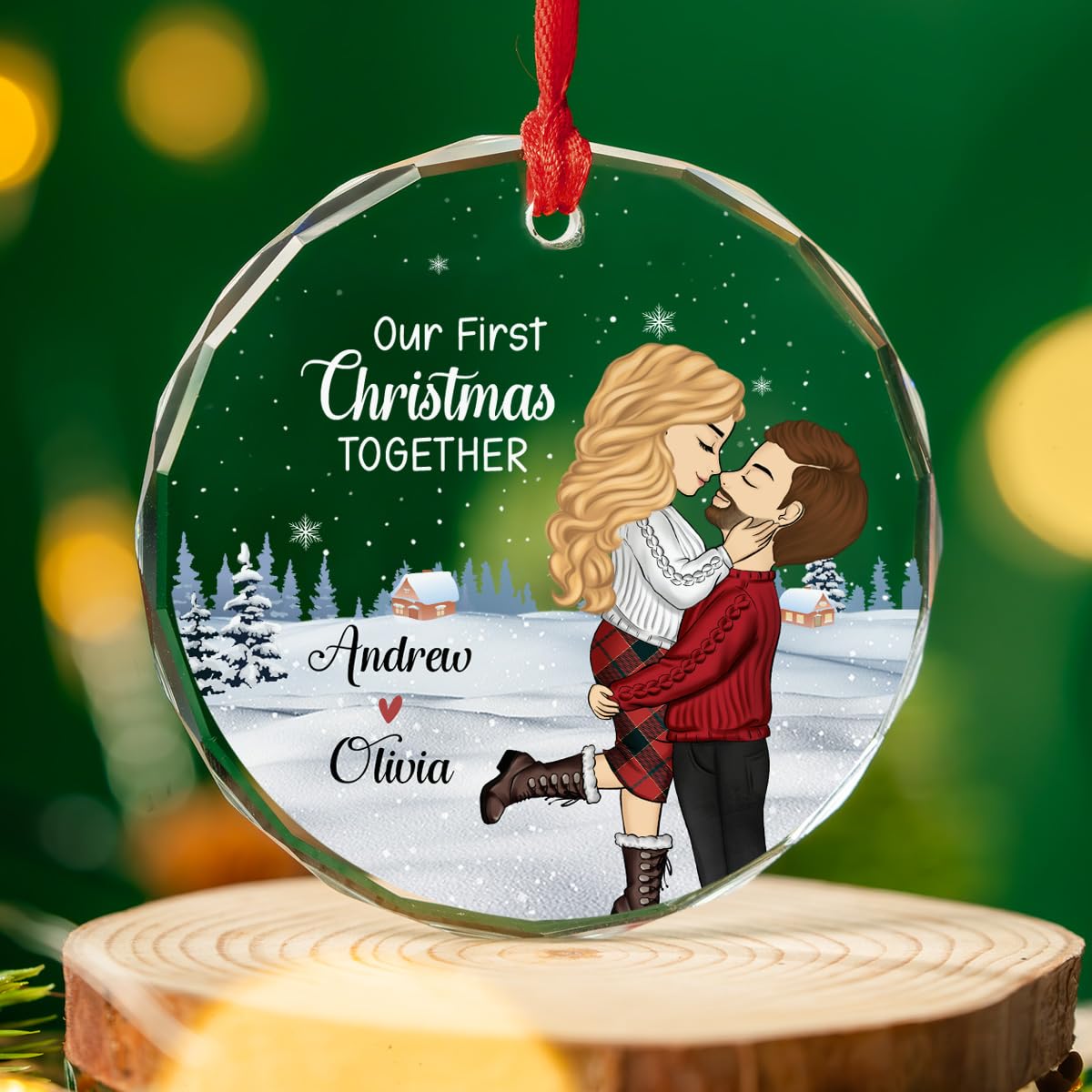 First Year Together Christmas Ornaments
