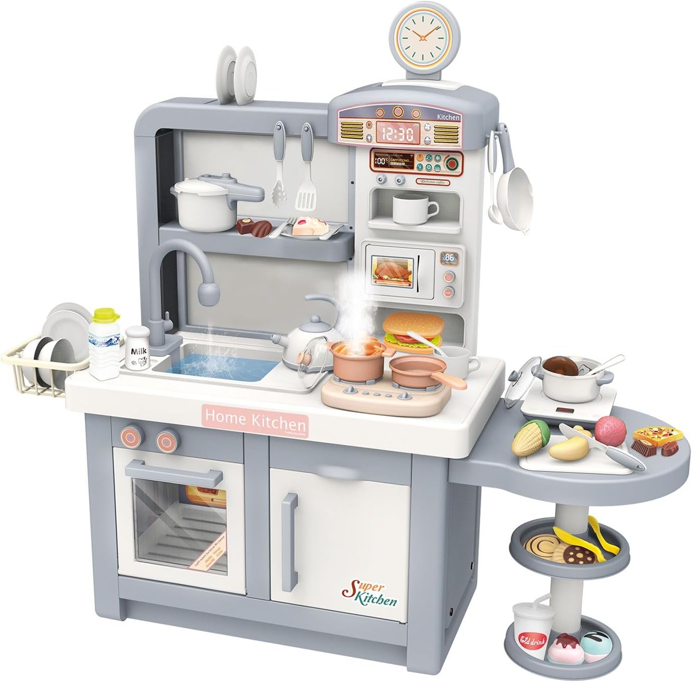 KIDBOT Pretend Kid Kitchen PlaySet Role Cooking Toys Set for Children ...