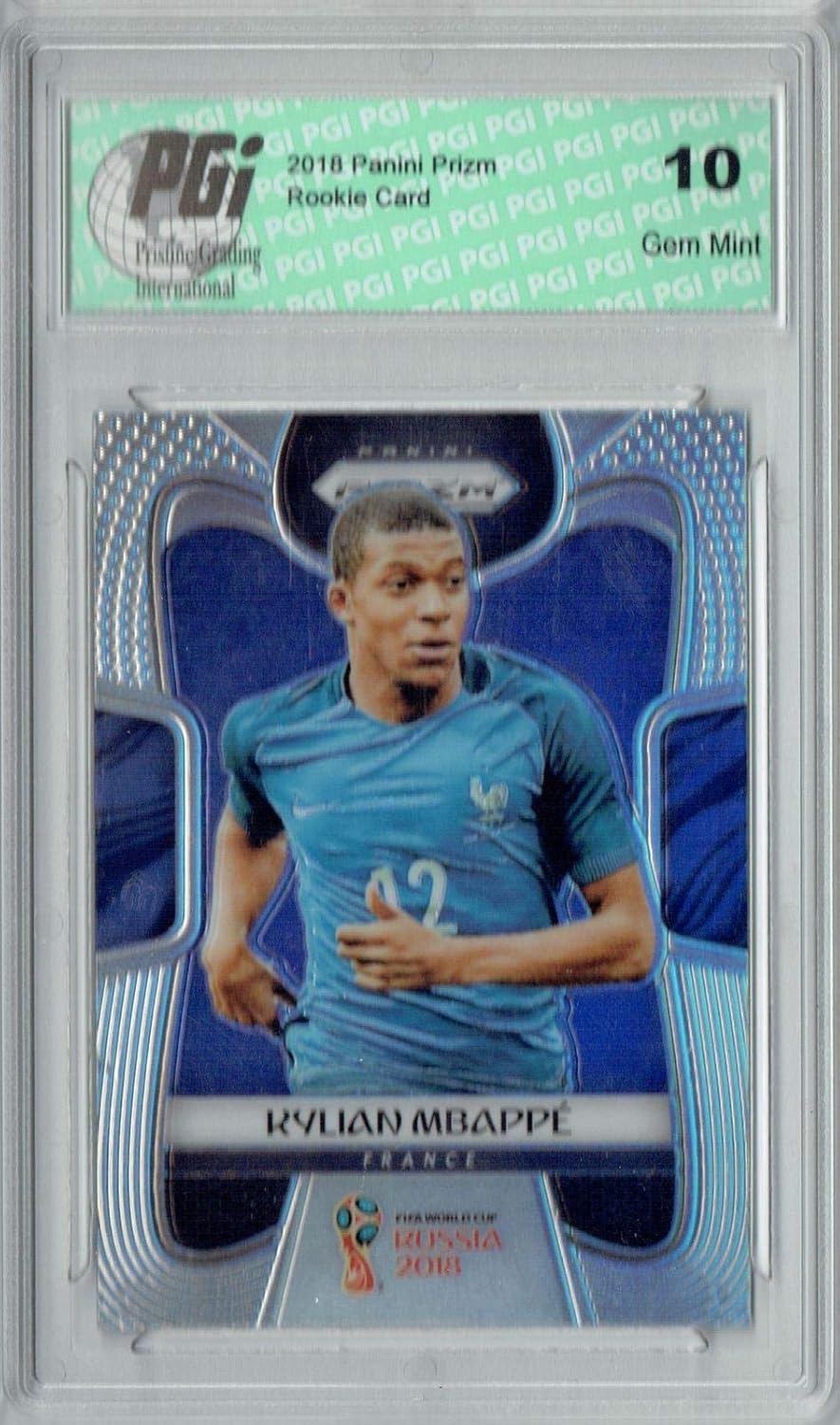 Amazon.com: Kylian Mbappe 2018 Prizm #80 Refractor Rookie Card PGI 10 ...