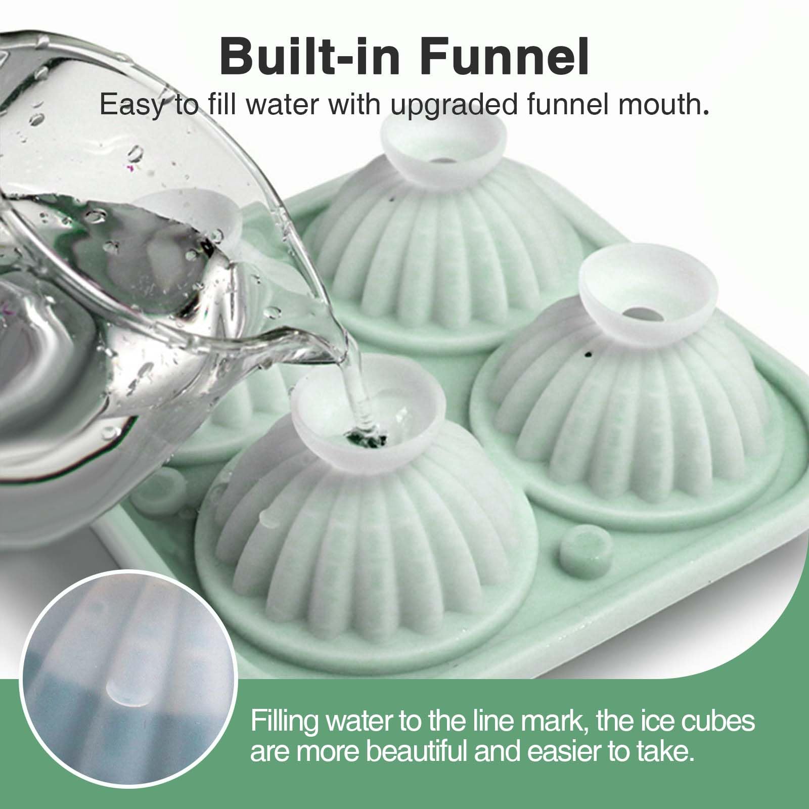 Snapklik.com : KOOC Ice Cube Tray,3D Cactus Ice Shape