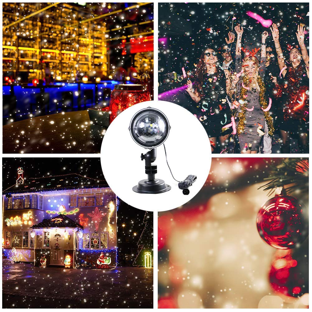 Small Light Projector Snow Lumineo LED Snowflake Projector With