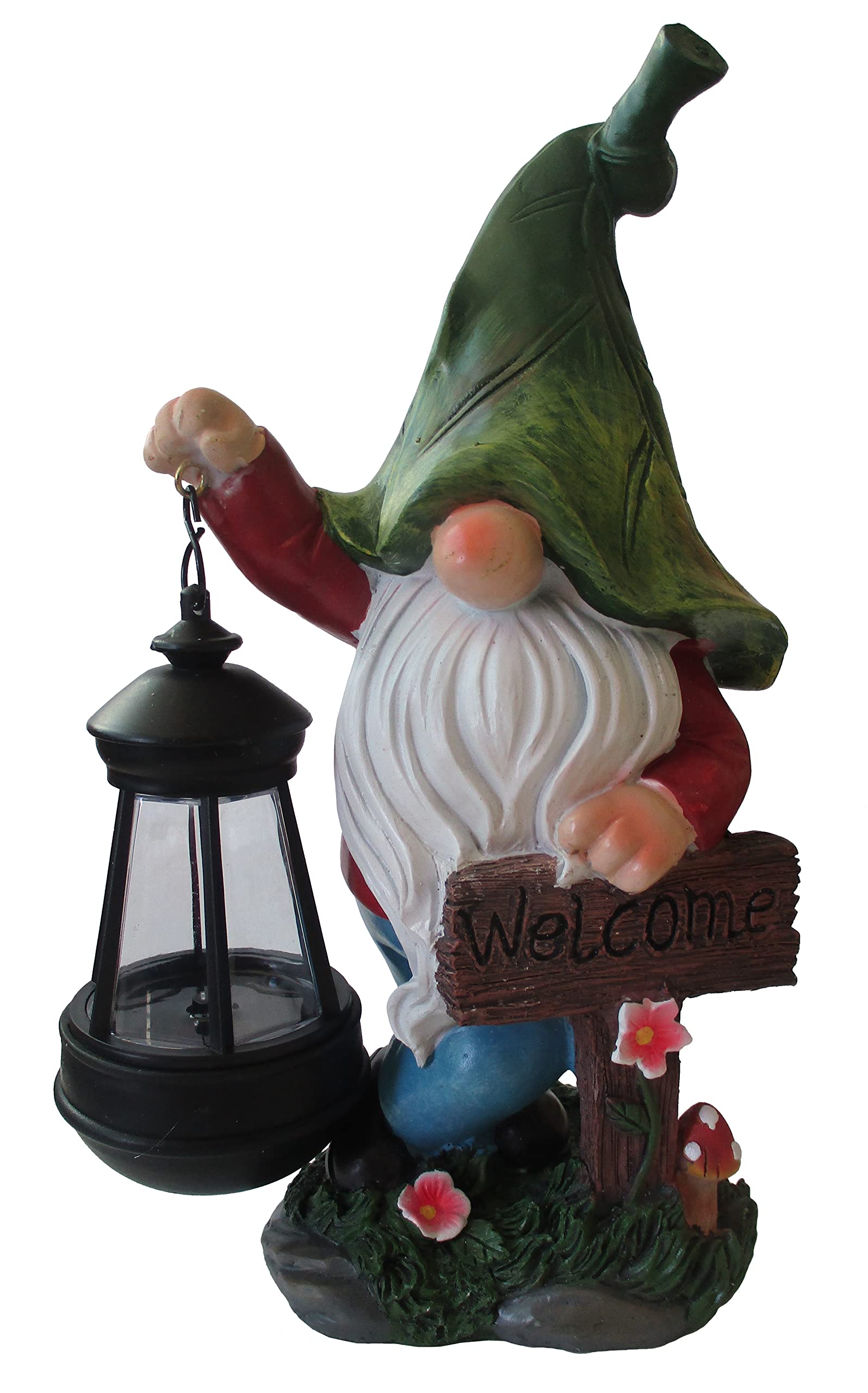 G&H Decor Garden Gnome Decorations with Solar Lights - Large Garden ...