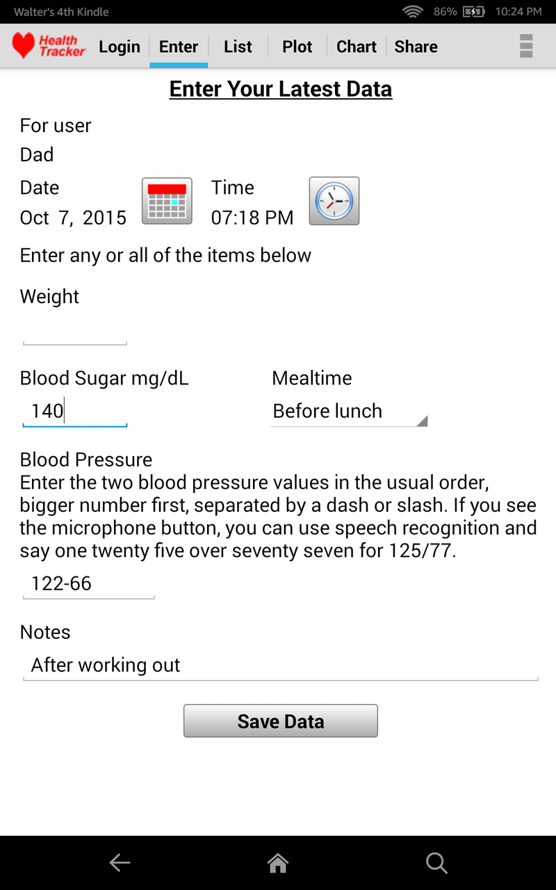 My Health Tracker - App on Amazon Appstore