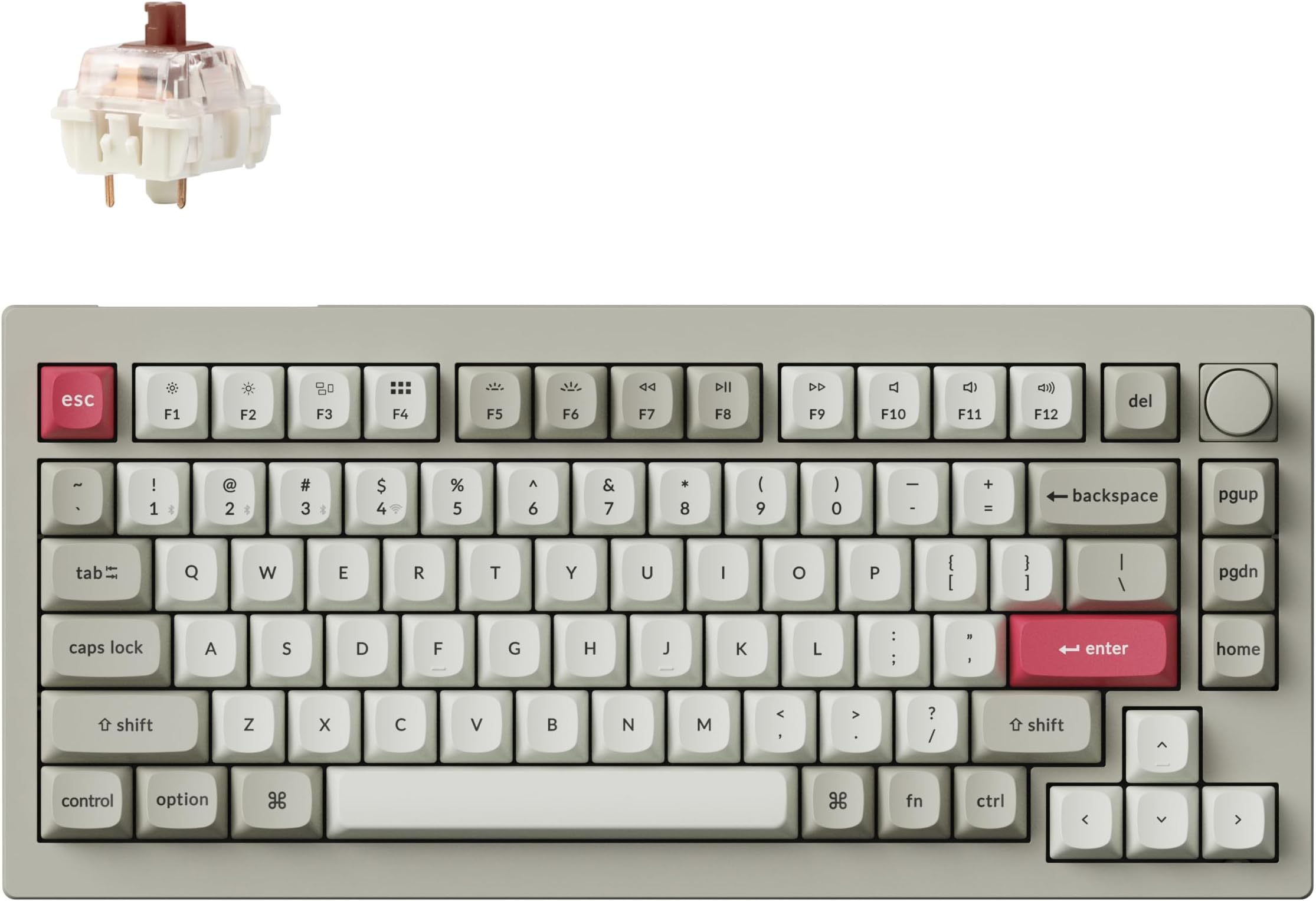 Keychron K2 HE Rapid Trigger Wireless Custom Mechanical Keyboard with ...