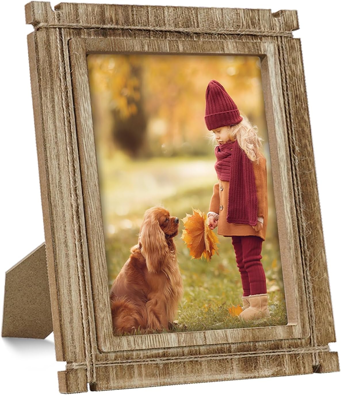 Amazon.com - Hiwhy Rustic Picture Frames White 5x7 Photo Frame Wood ...